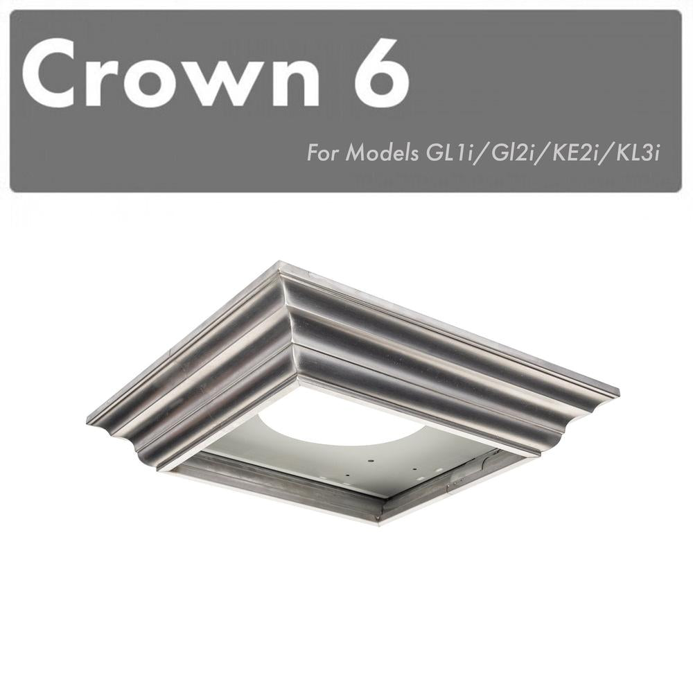 ZLINE Crown Molding 6 for GL1i/GL2i/KE2i/KL3i Range Hoods (CM6-GL1i/GL2i/KE2i/KL3i)