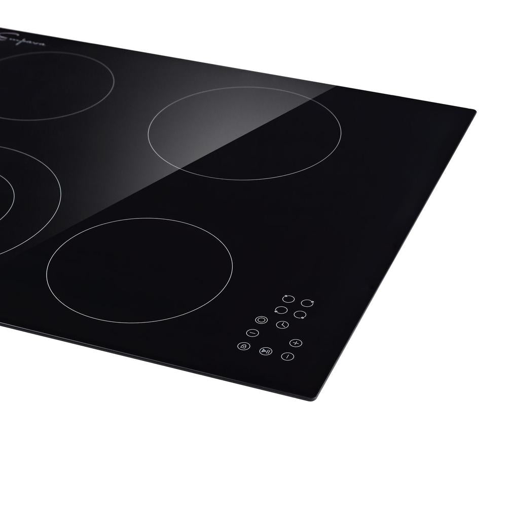 Empava 24" 4 Burner Electric Radiant Cooktop in Black (24REC11)