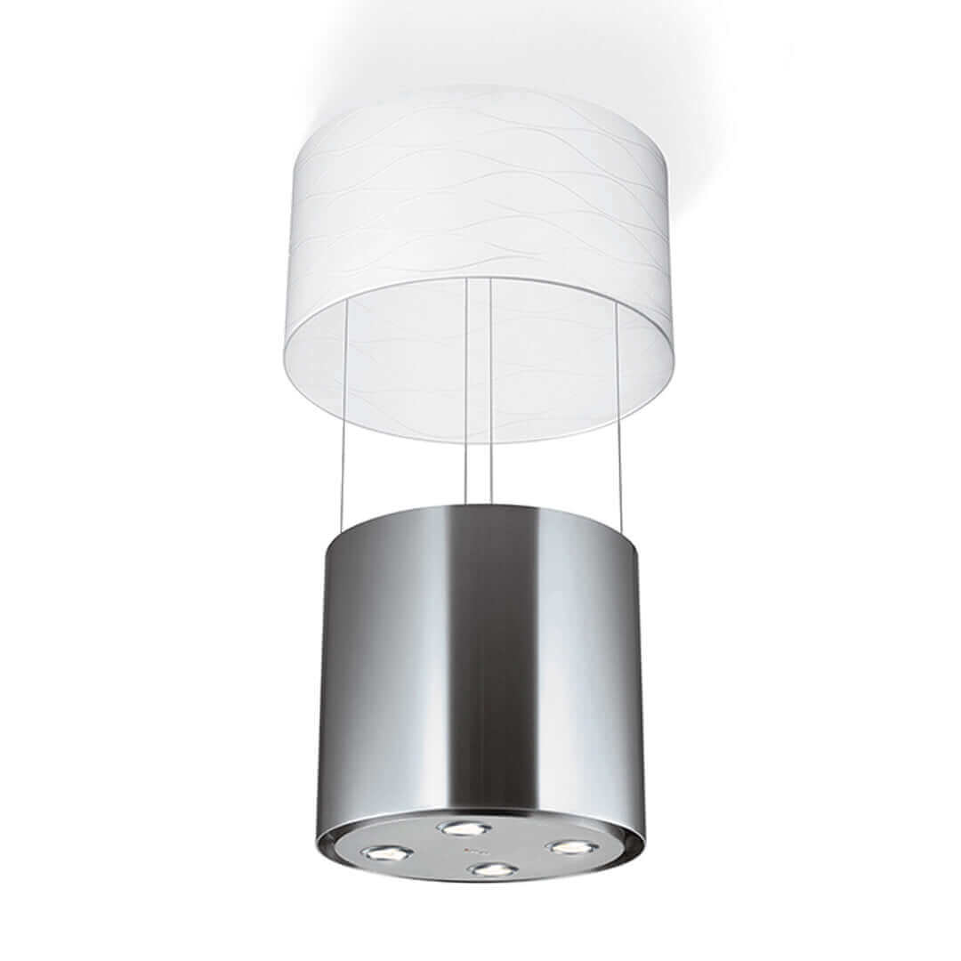 Faber Zoom 16" Island Mount Range Hood In Stainless Steel