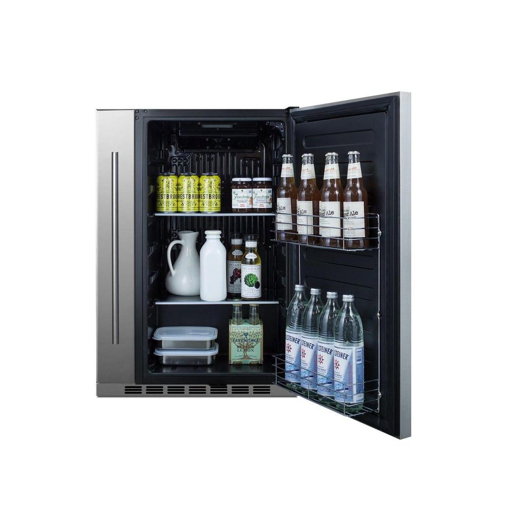 SUMMIT Shallow Depth 24" Built-in Freezerless Refrigerator (FF19524)