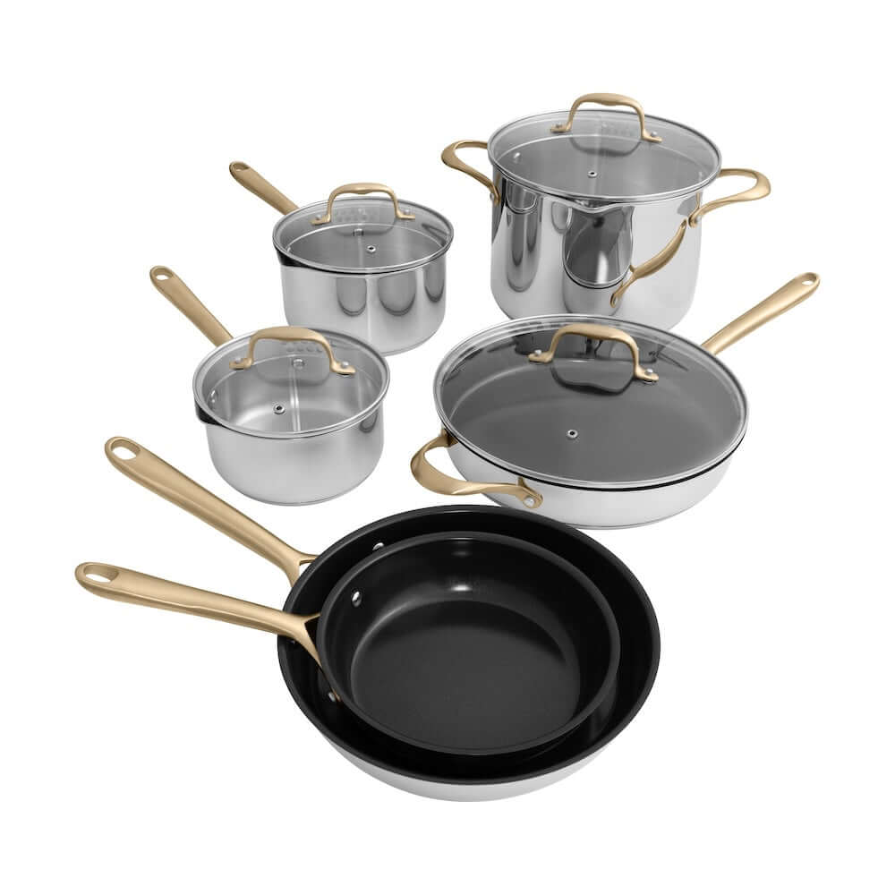 ZLINE 10-Piece Non-Toxic and Nonstick Ceramic Cookware Set (CWSETL-NS-10)