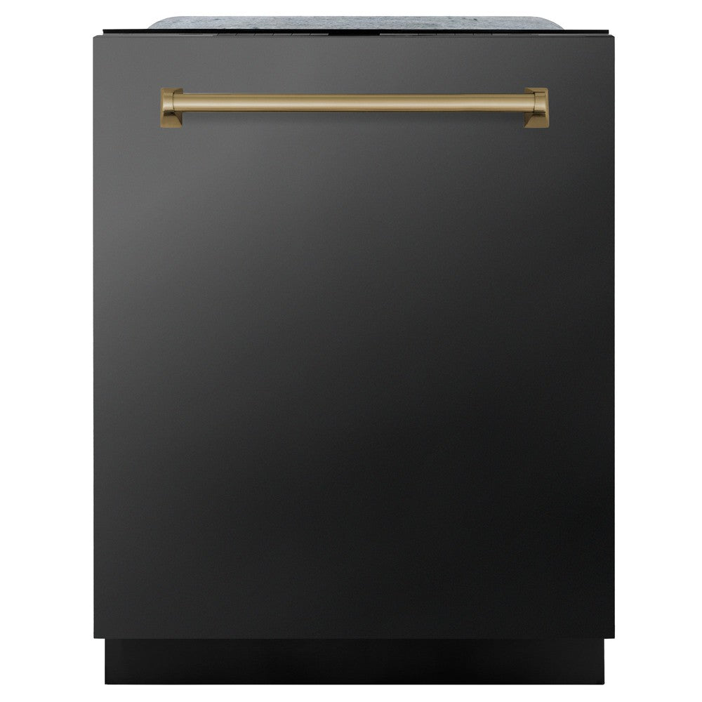 ZLINE Autograph Edition 24" Monument Dishwasher in Black Stainless ...